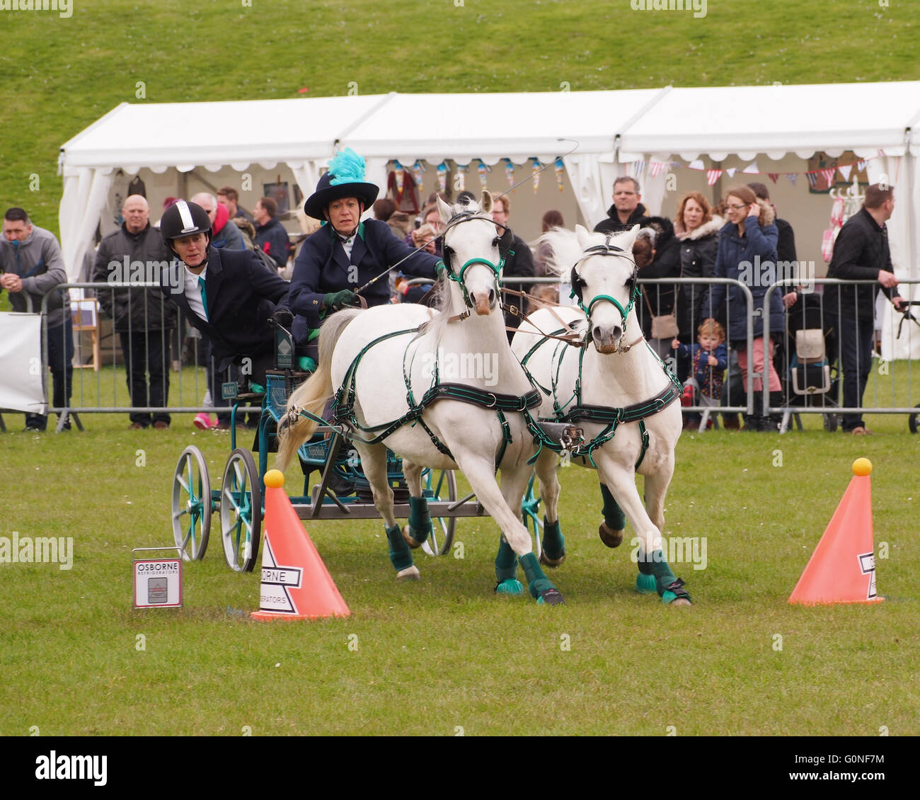 A competitor competes in the Scurry racing championships at the Rural ...