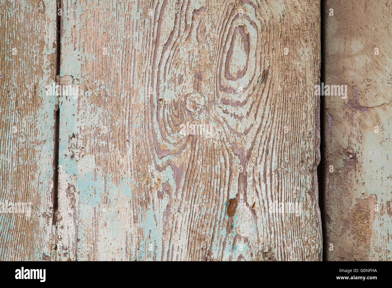 Wood panels with paint damaged by the weather Stock Photo - Alamy