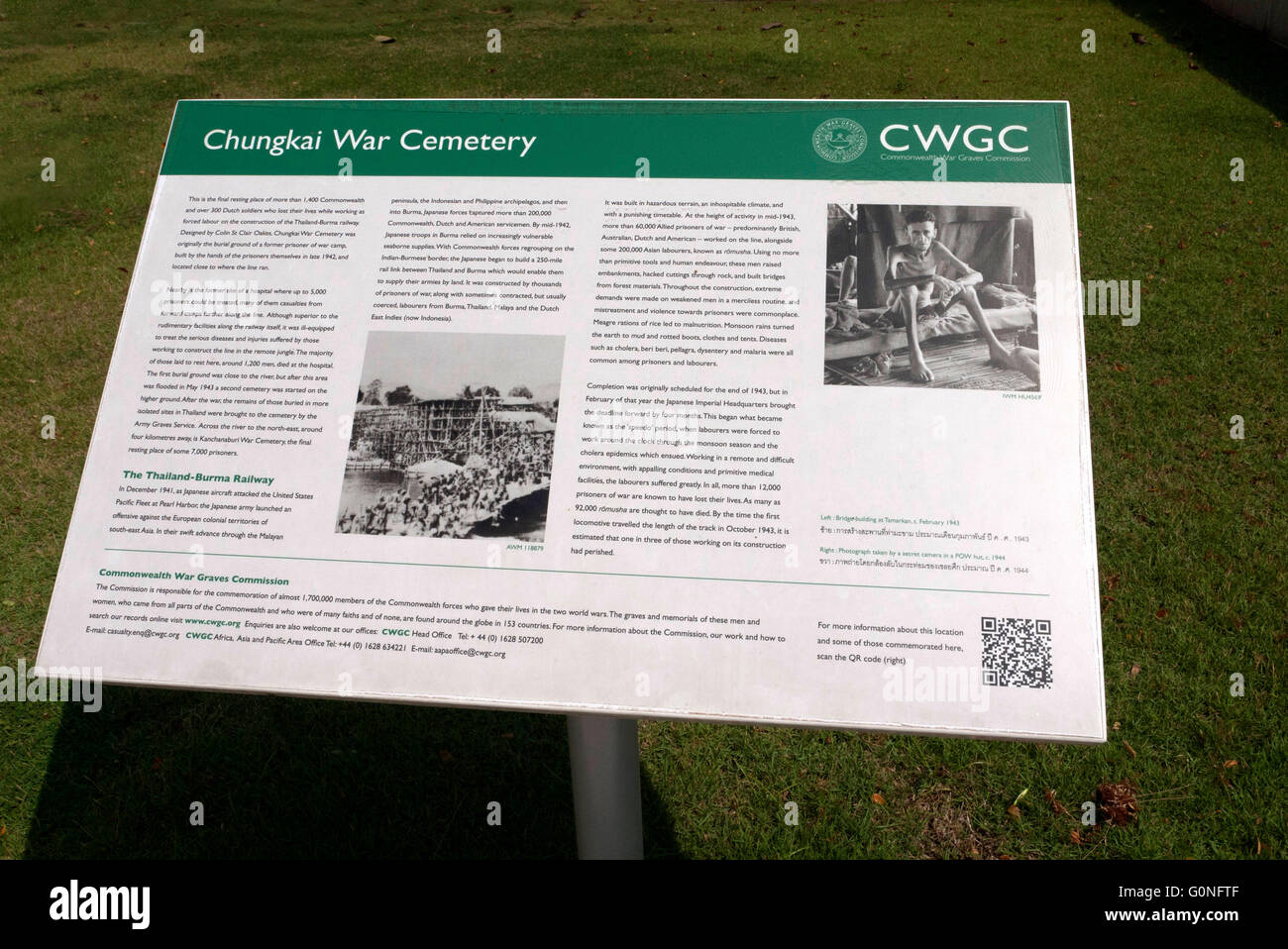 Chungkai Cemetery, Kanchanaburi, Thailand location guide Stock Photo ...