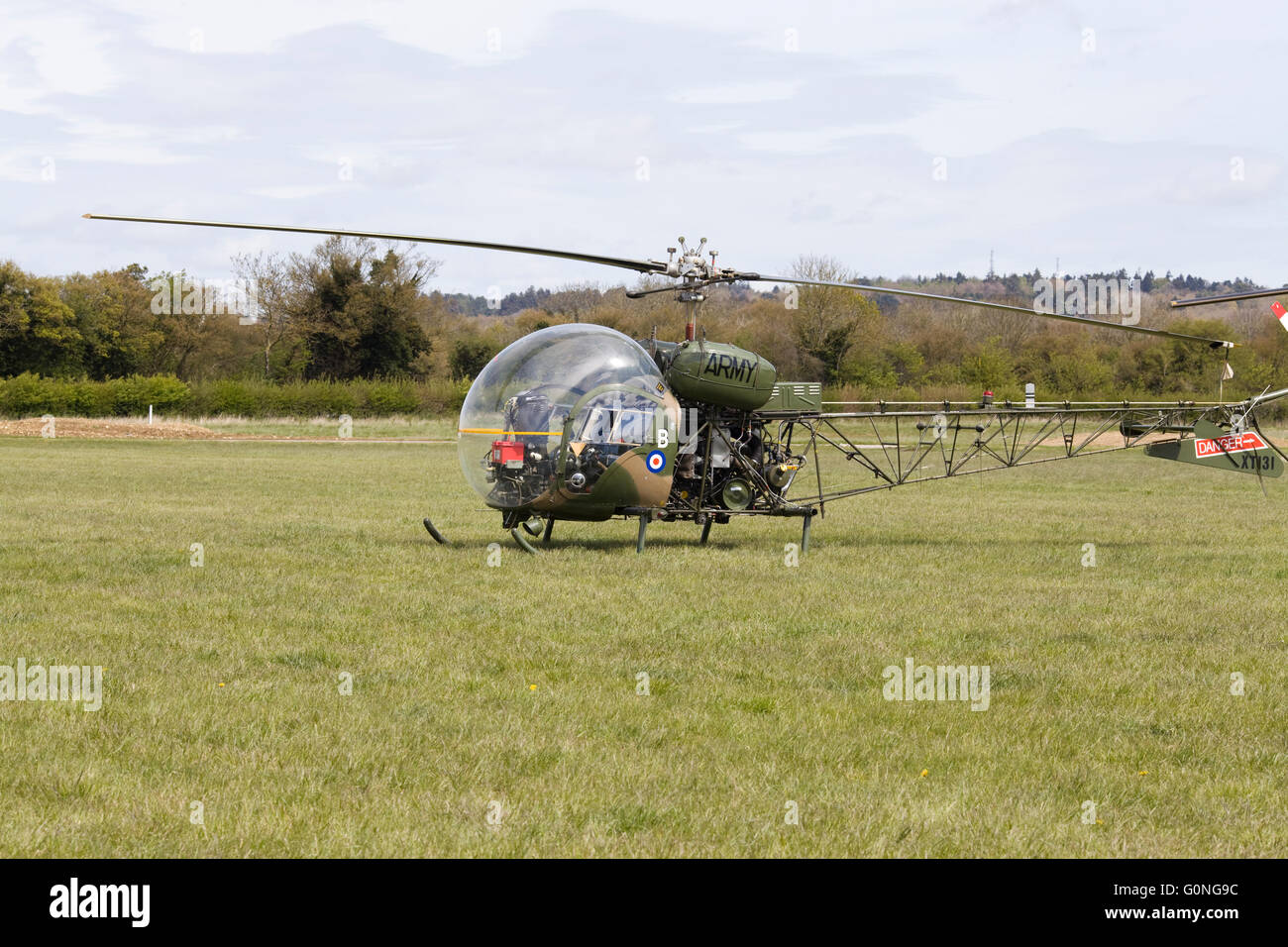 Agusta Bell Sioux AH Mk I - XT131 helicopter Stock Photo - Alamy