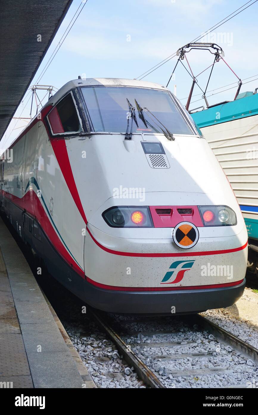 Trenitalia high speed trains (Italo, Frecciarossa and Frecciabianca) at ...