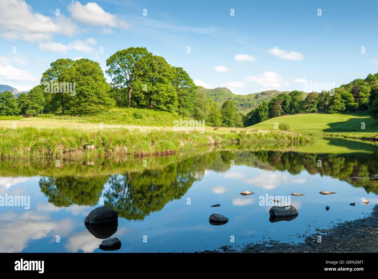 Reflections in river brathay hi-res stock photography and images - Alamy