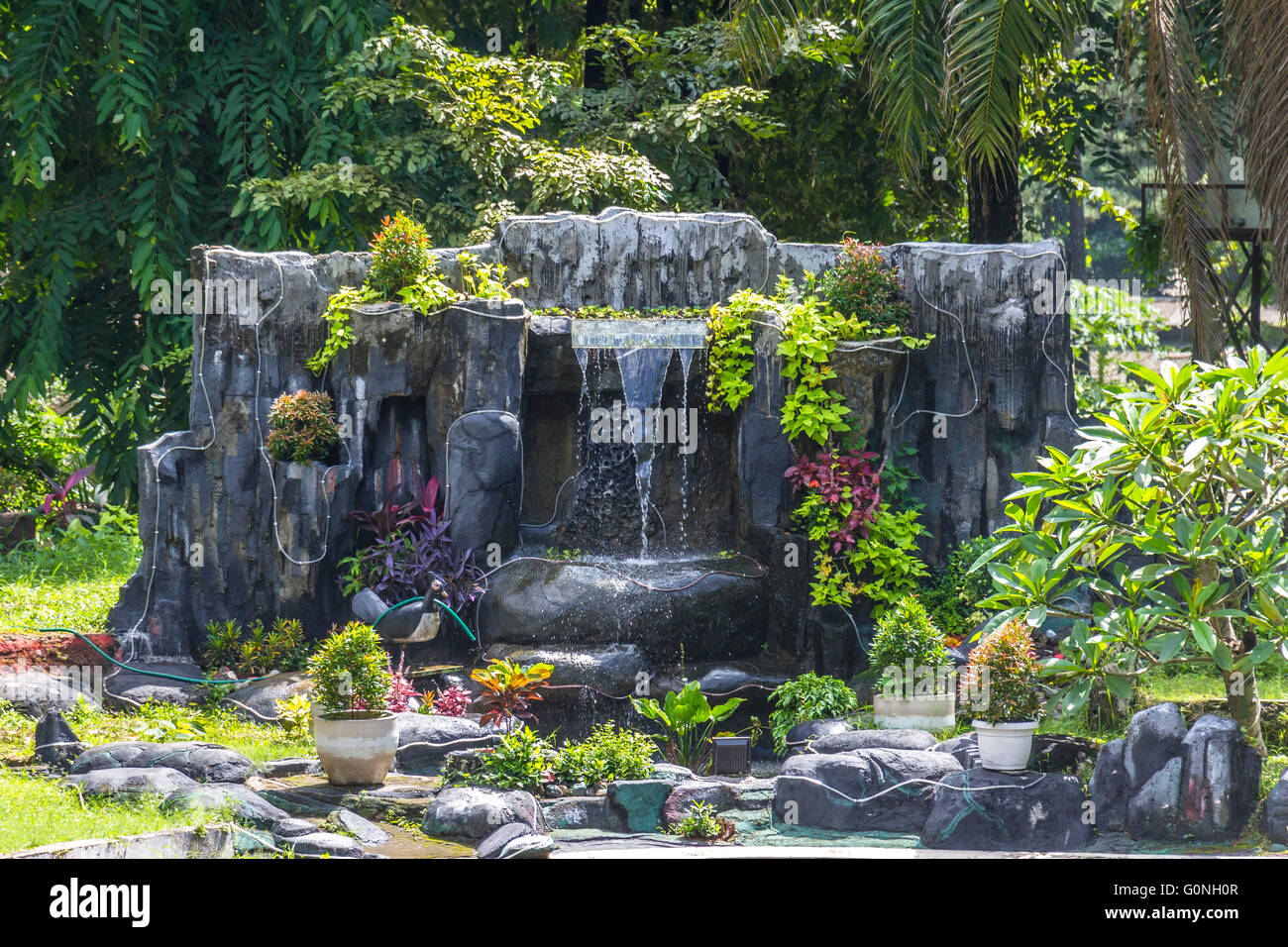 Fountain in taman mini Park Stock Photo - Alamy