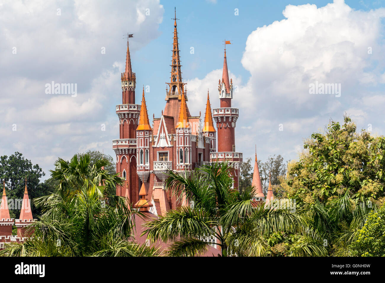 Castle in Taman Mini Park, Indonesia Stock Photo - Alamy