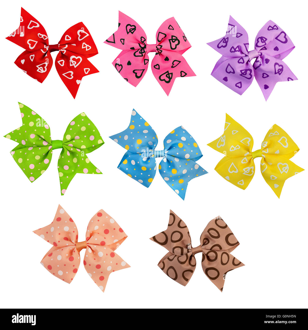 Bows set of different colors Stock Photo - Alamy