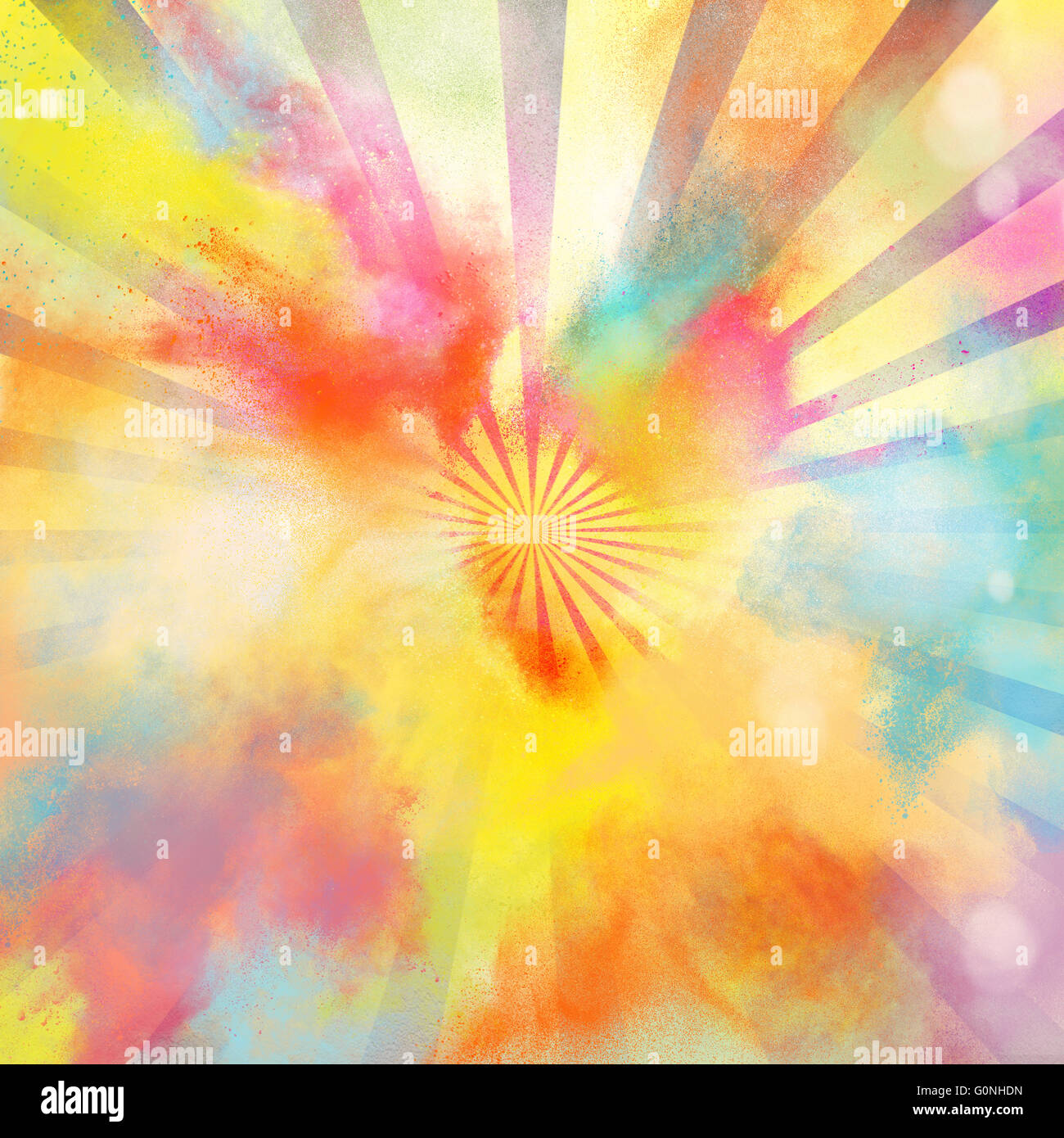 Pop-art colourful burst Stock Photo - Alamy