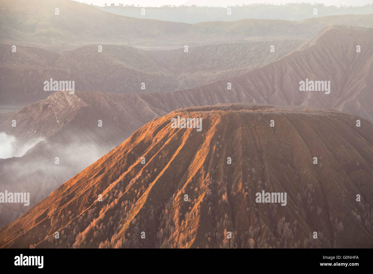 Mount Bromo volcano at sunrise Stock Photo - Alamy