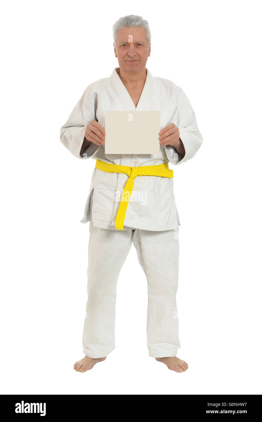 Karate training poster Cut Out Stock Images & Pictures - Alamy