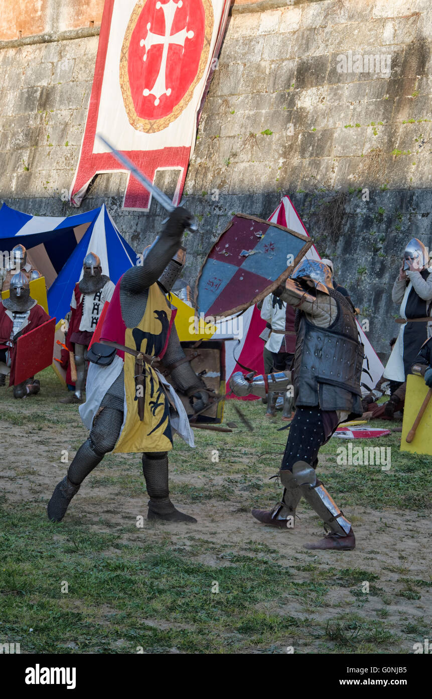 Sword fight between knights in hi-res stock photography and images - Alamy