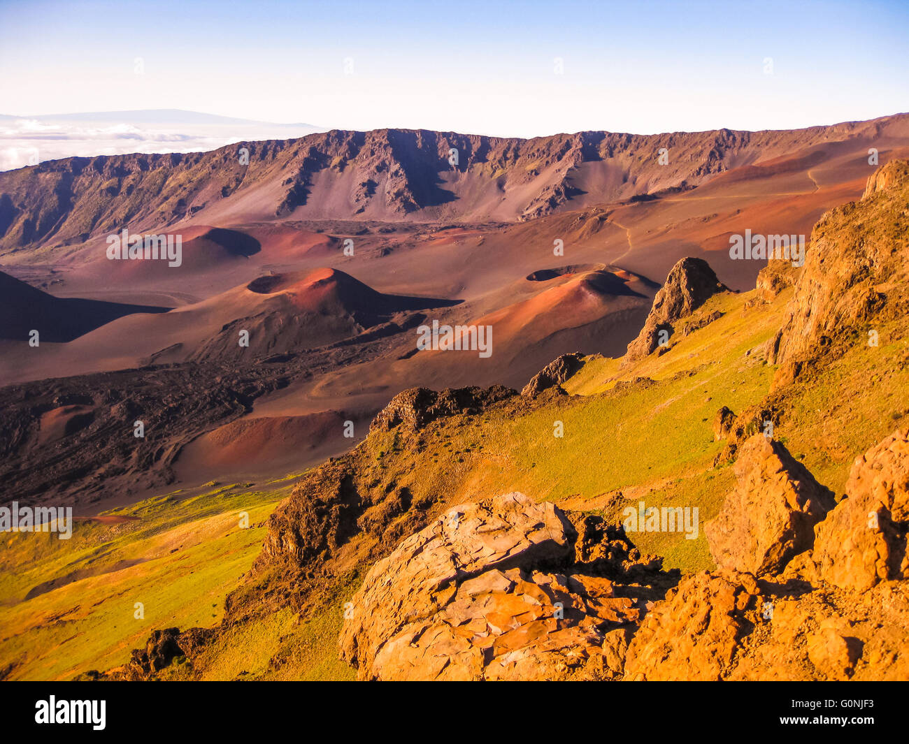 Volcano Haleakala Maui Stock Photo - Alamy