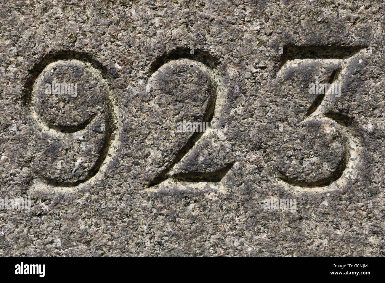 Number 923 of a grave of the Pere Lachaise Cemetery in Paris Stock ...
