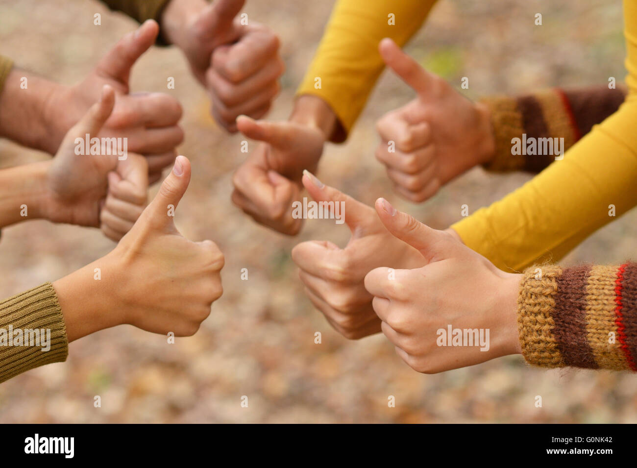 Thumbs up gesturing hi-res stock photography and images - Alamy