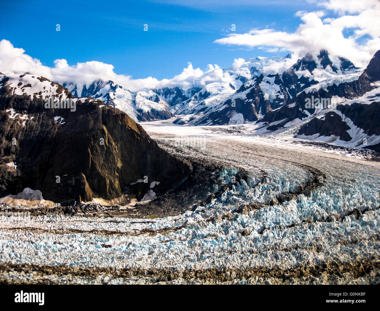 Alaska denali mountains flight hi-res stock photography and images - Alamy