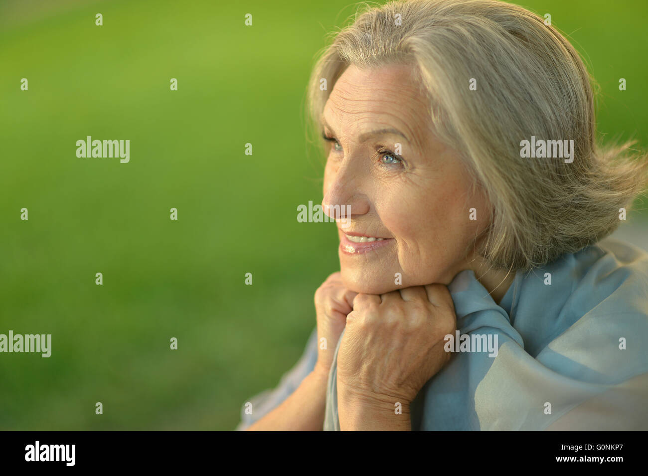 smiling old woman Stock Photo - Alamy