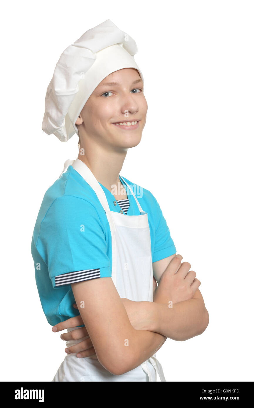 Kitchen boy's portrait Stock Photo - Alamy