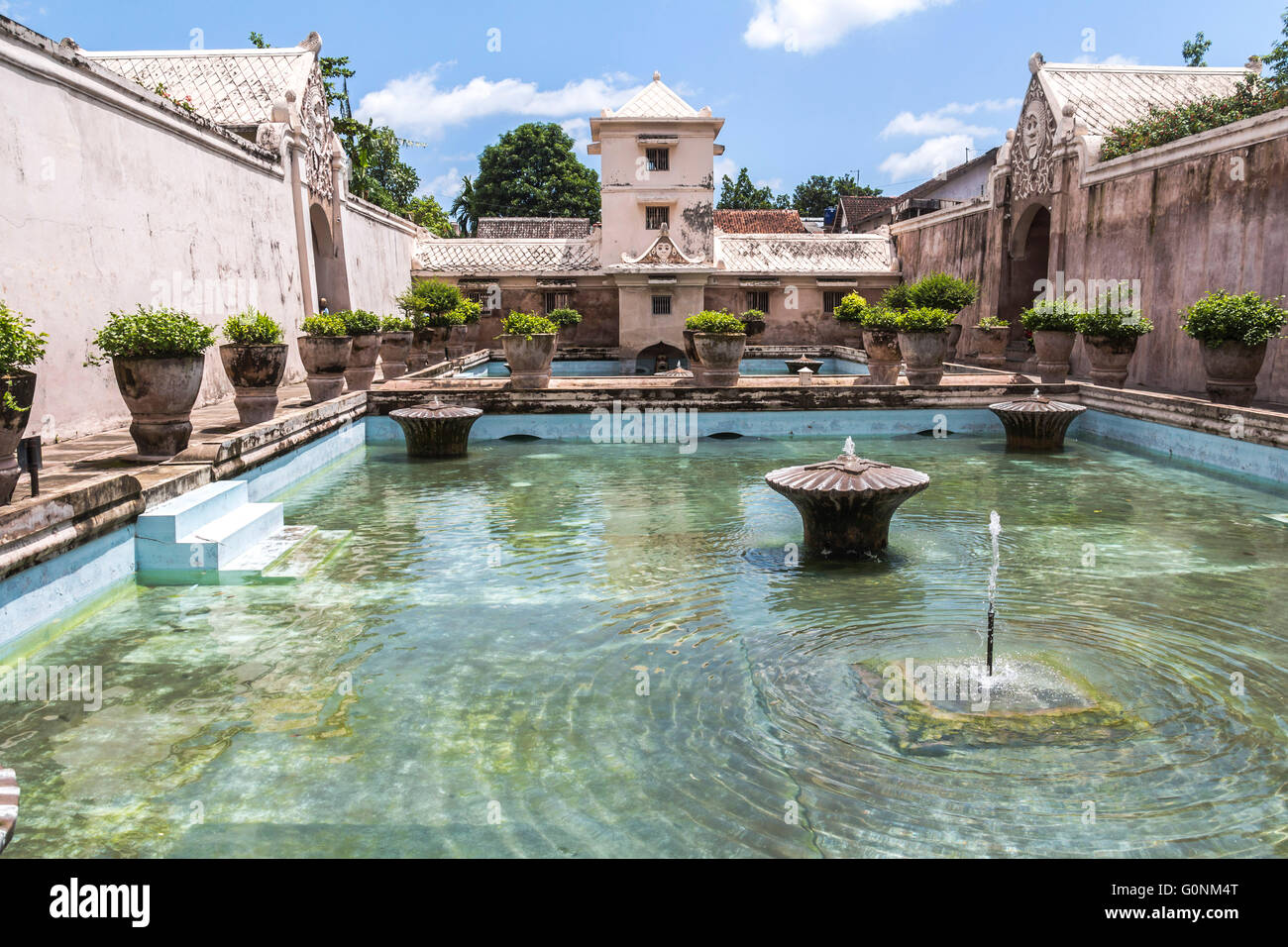 Pool in water castle, Yogyakarta Stock Photo - Alamy