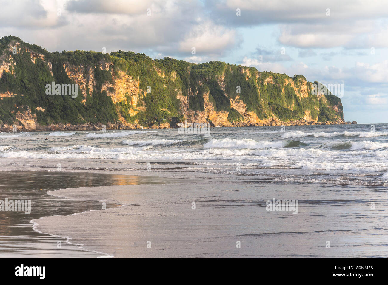 Cliff on Beach of Yogyakarta Stock Photo - Alamy