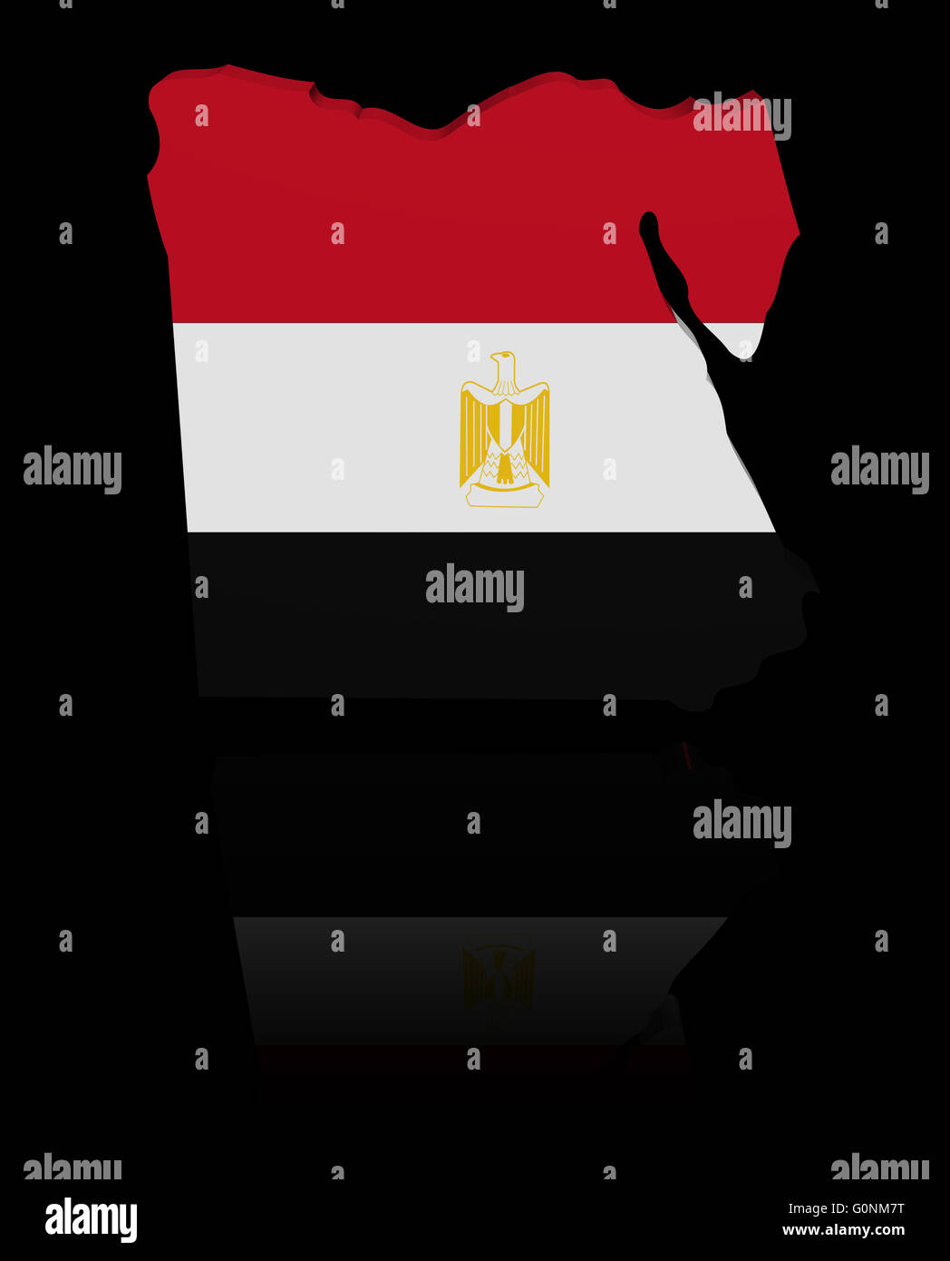 Egypt map and flag hi-res stock photography and images - Alamy