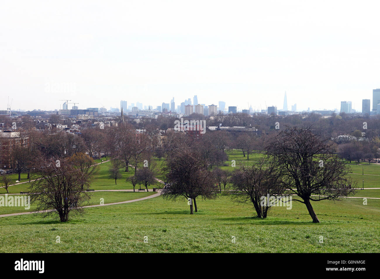 Spring sunshine in Primrose Hill in North London Featuring: Atmosphere ...