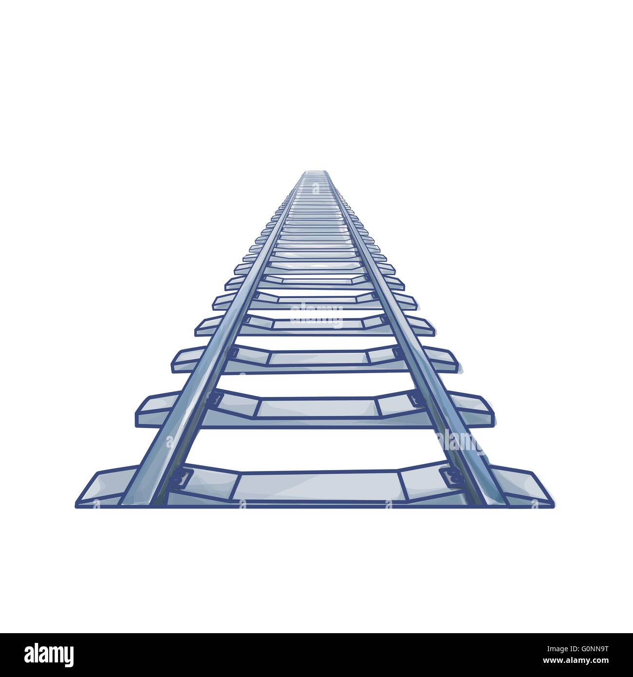 Perspective drawing train hi-res stock photography and images - Alamy