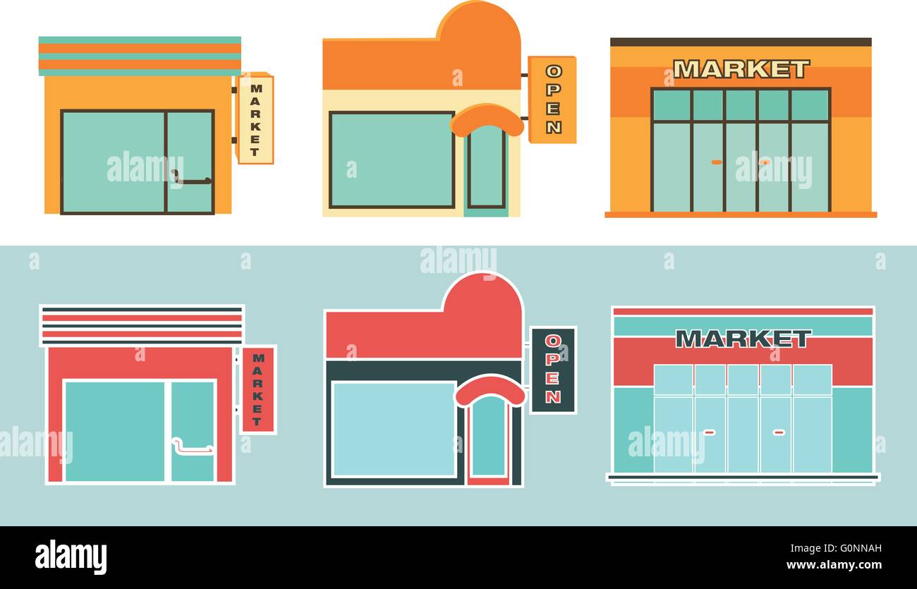 Flagship store Stock Vector Images - Alamy