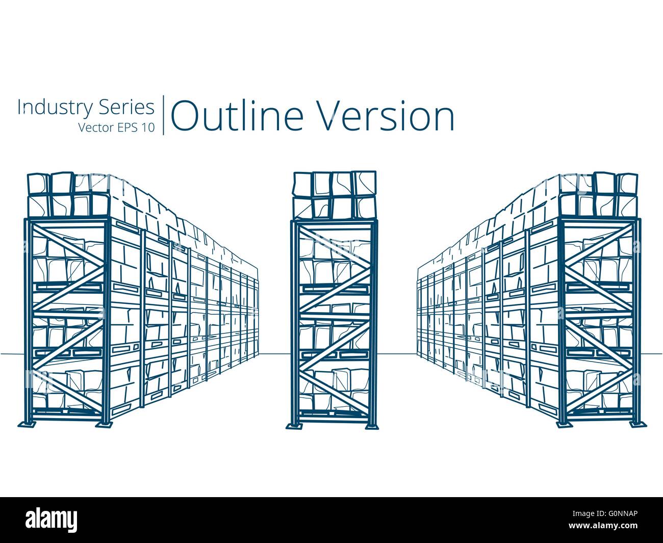 Vector Drawings Of Warehouse