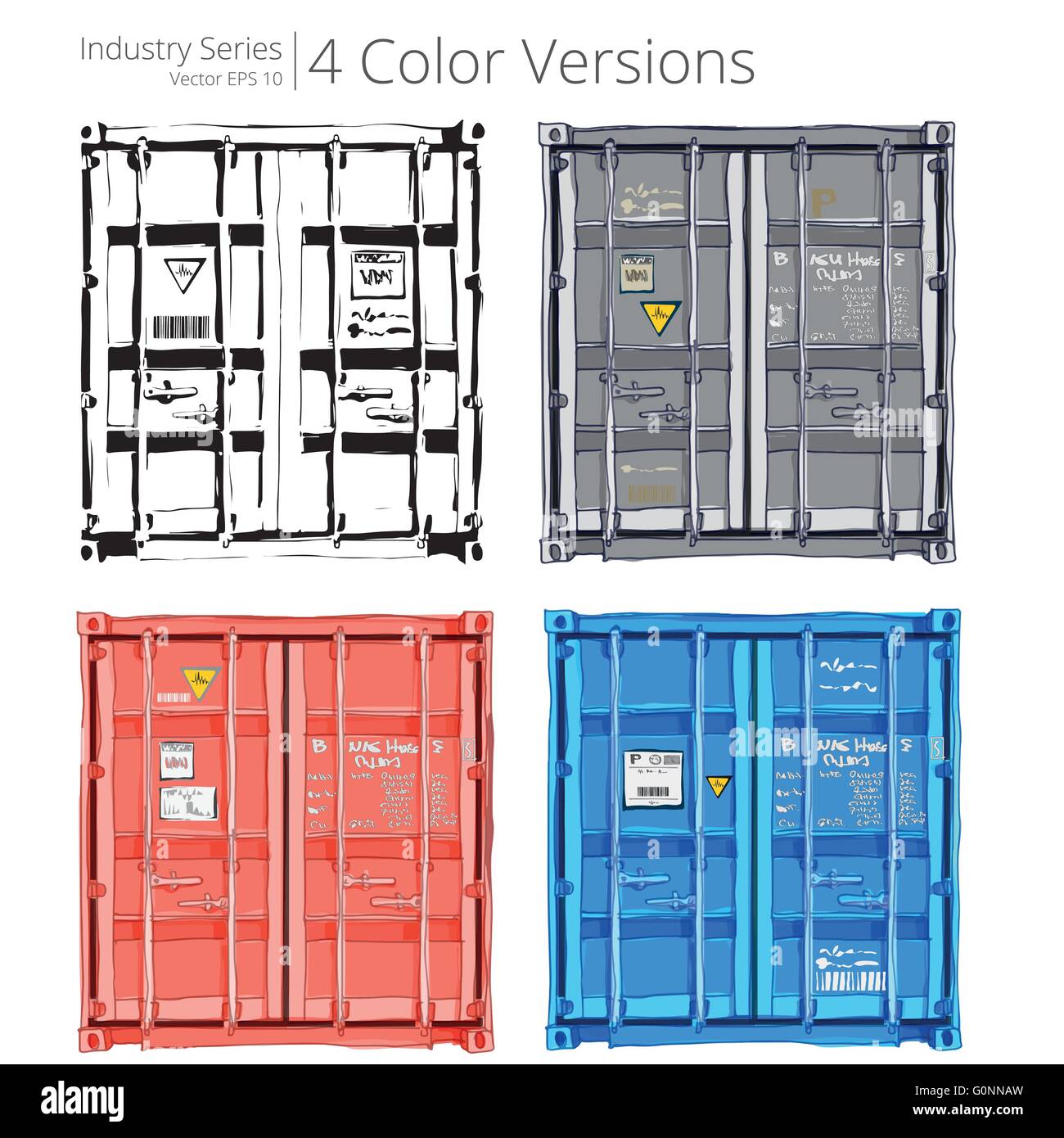 Grey cargo ship container texture hi-res stock photography and images ...