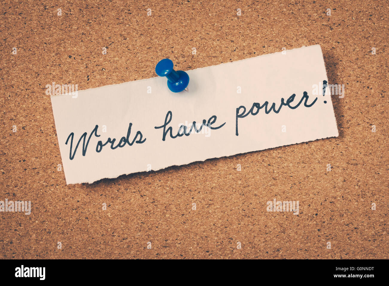 Words have power Stock Photo - Alamy