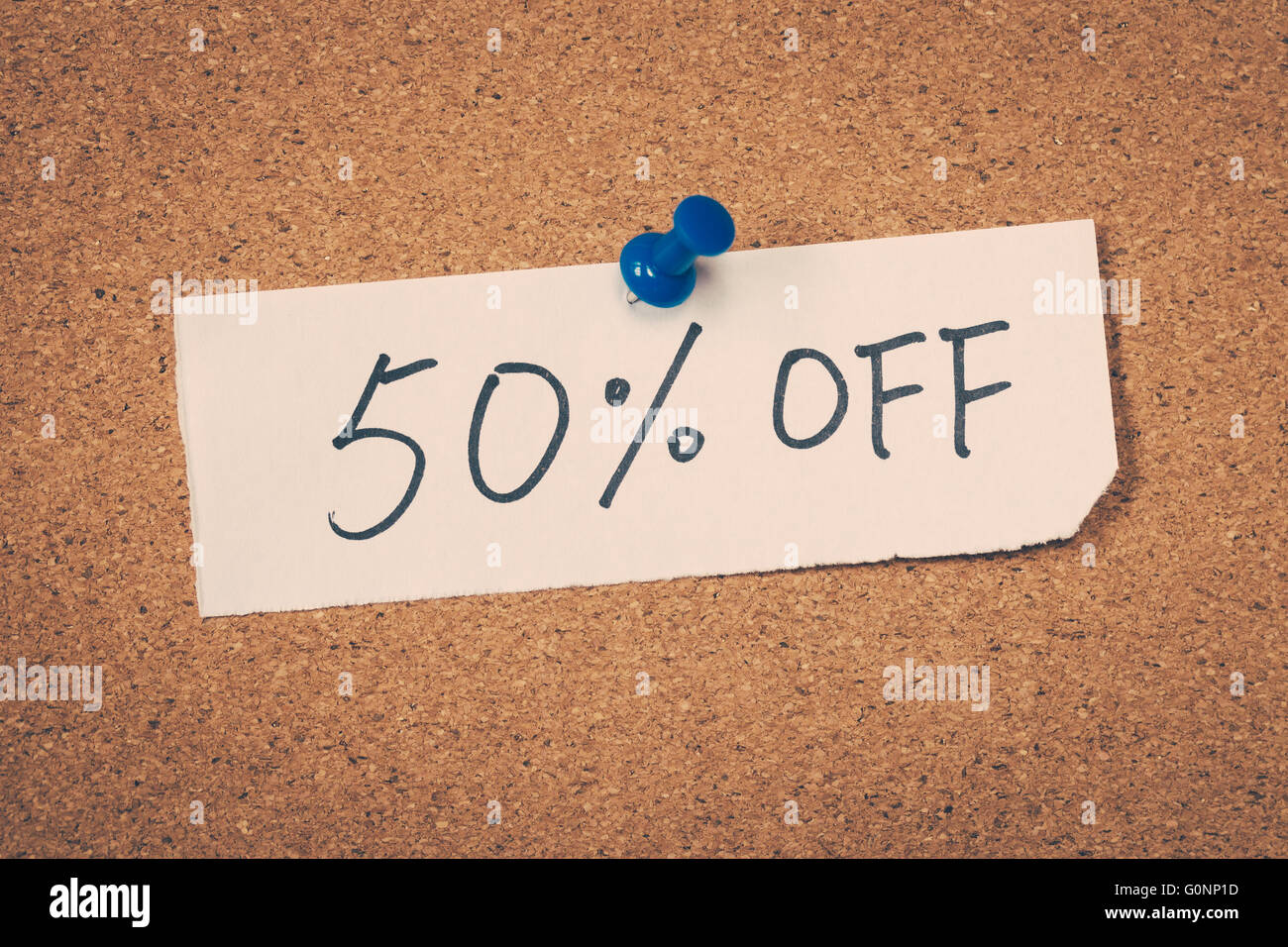 50% off price tag hi-res stock photography and images - Alamy