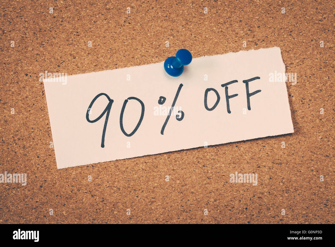 90 percent discount sign hi-res stock photography and images - Alamy