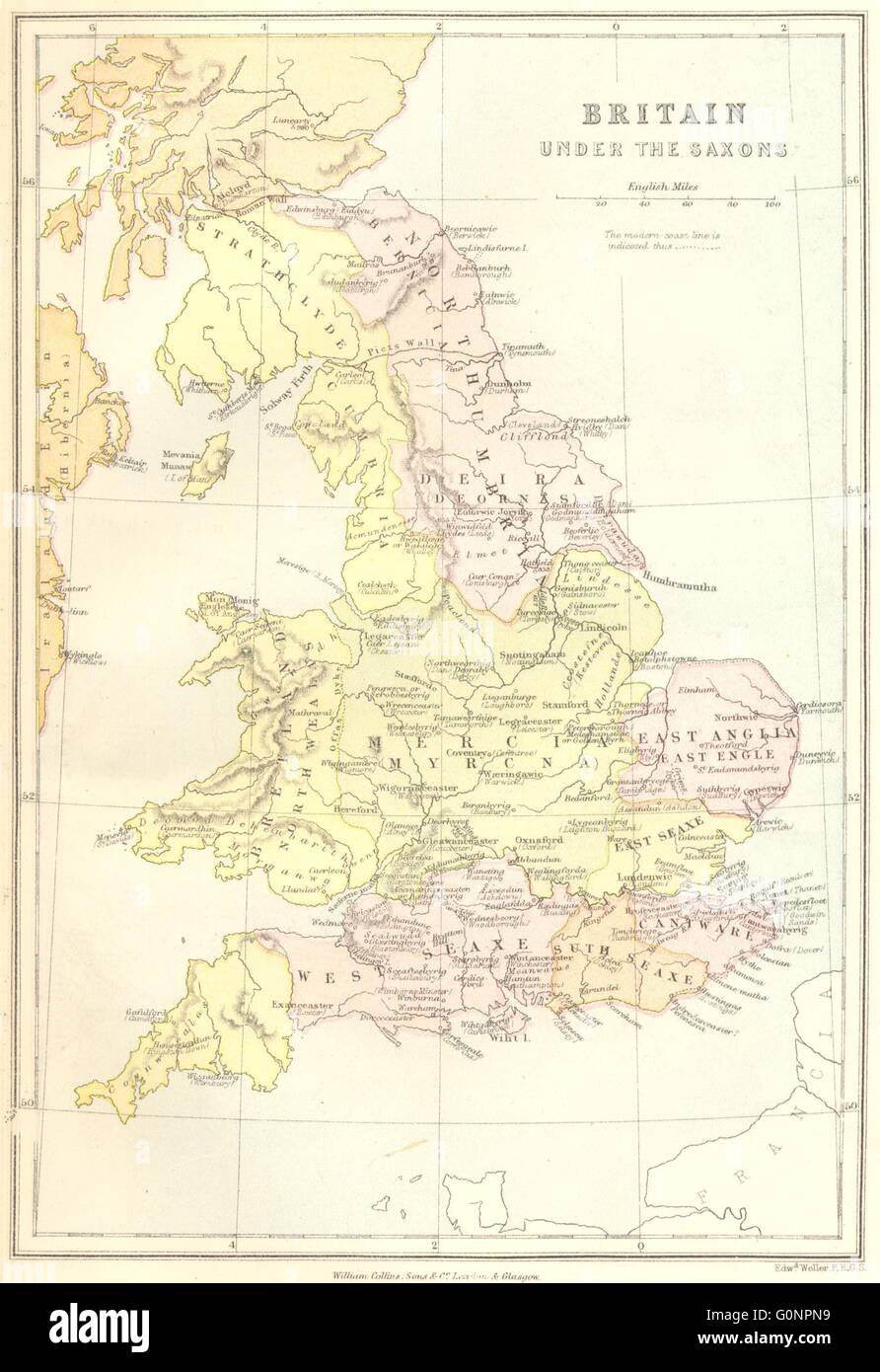Map britain historical hi-res stock photography and images - Alamy