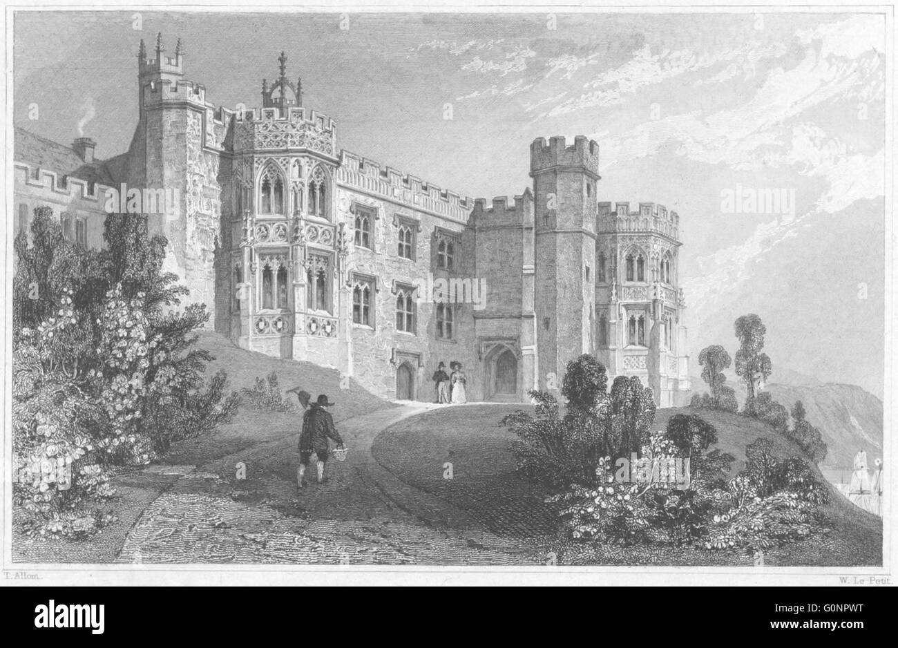 CORNWALL: Treffry-House, Fowey (The seat of JF Austin Esq), antique ...