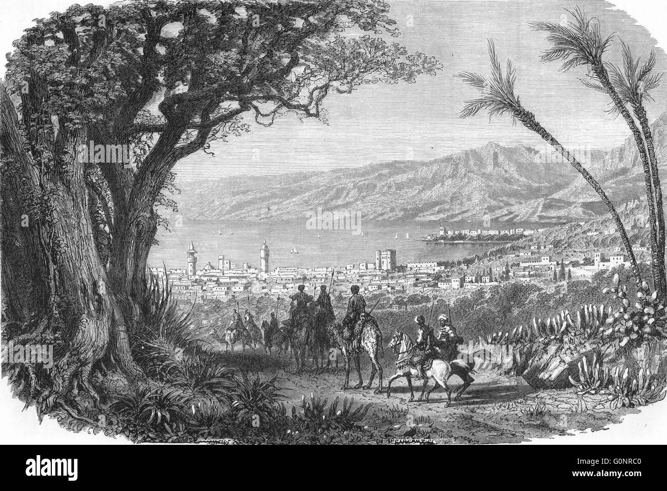 LEBANON: Beirut, antique print 1871 Stock Photo - Alamy