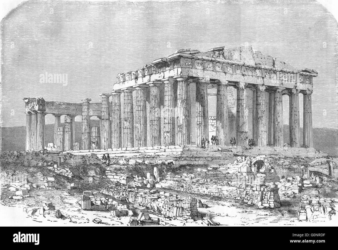 Greece temples Black and White Stock Photos & Images - Alamy