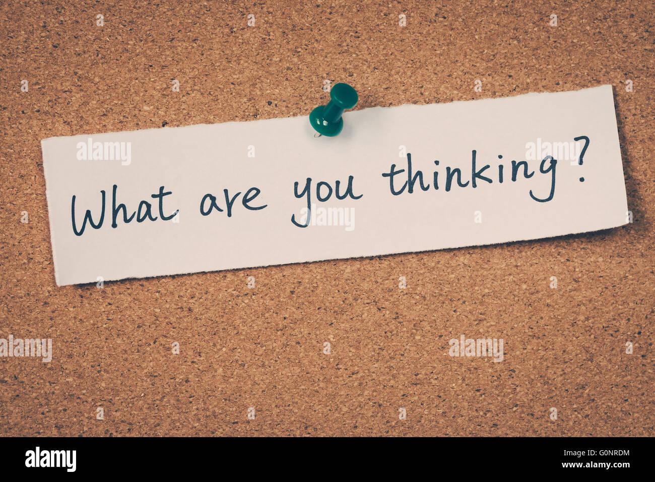 What are you thinking Stock Photo - Alamy