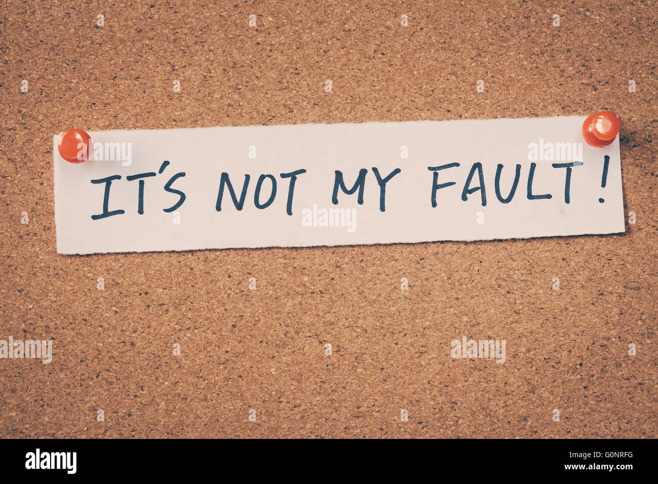 It's not my fault Stock Photo - Alamy