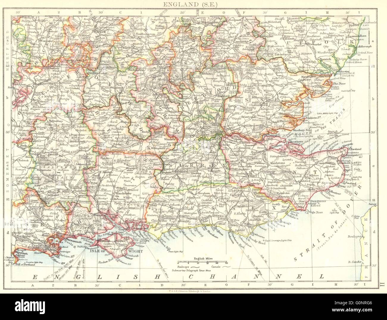 SOUTH EAST ENGLAND. Home counties. Thames valley & estuary. JOHNSTON ...