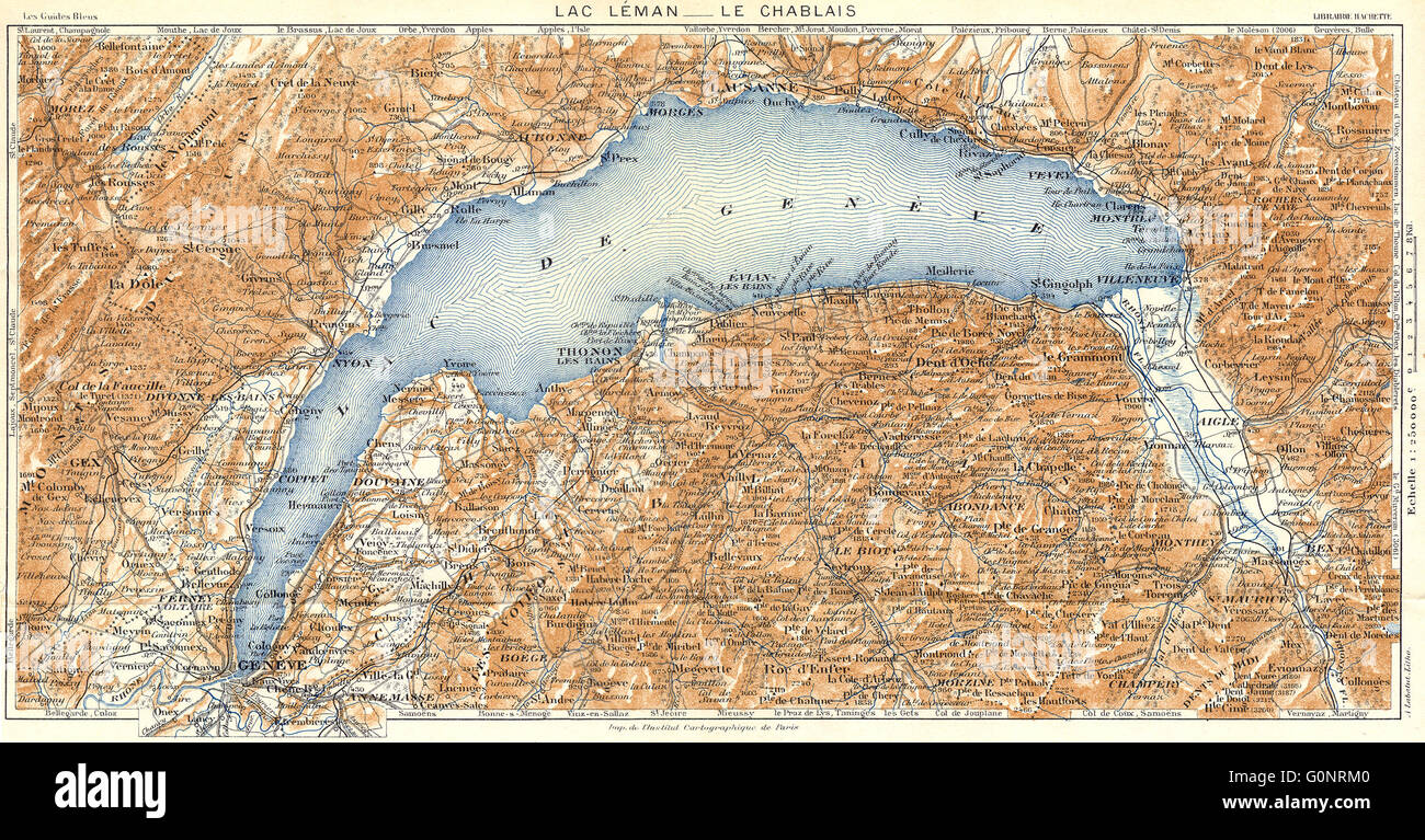 Map leman hi-res stock photography and images - Alamy