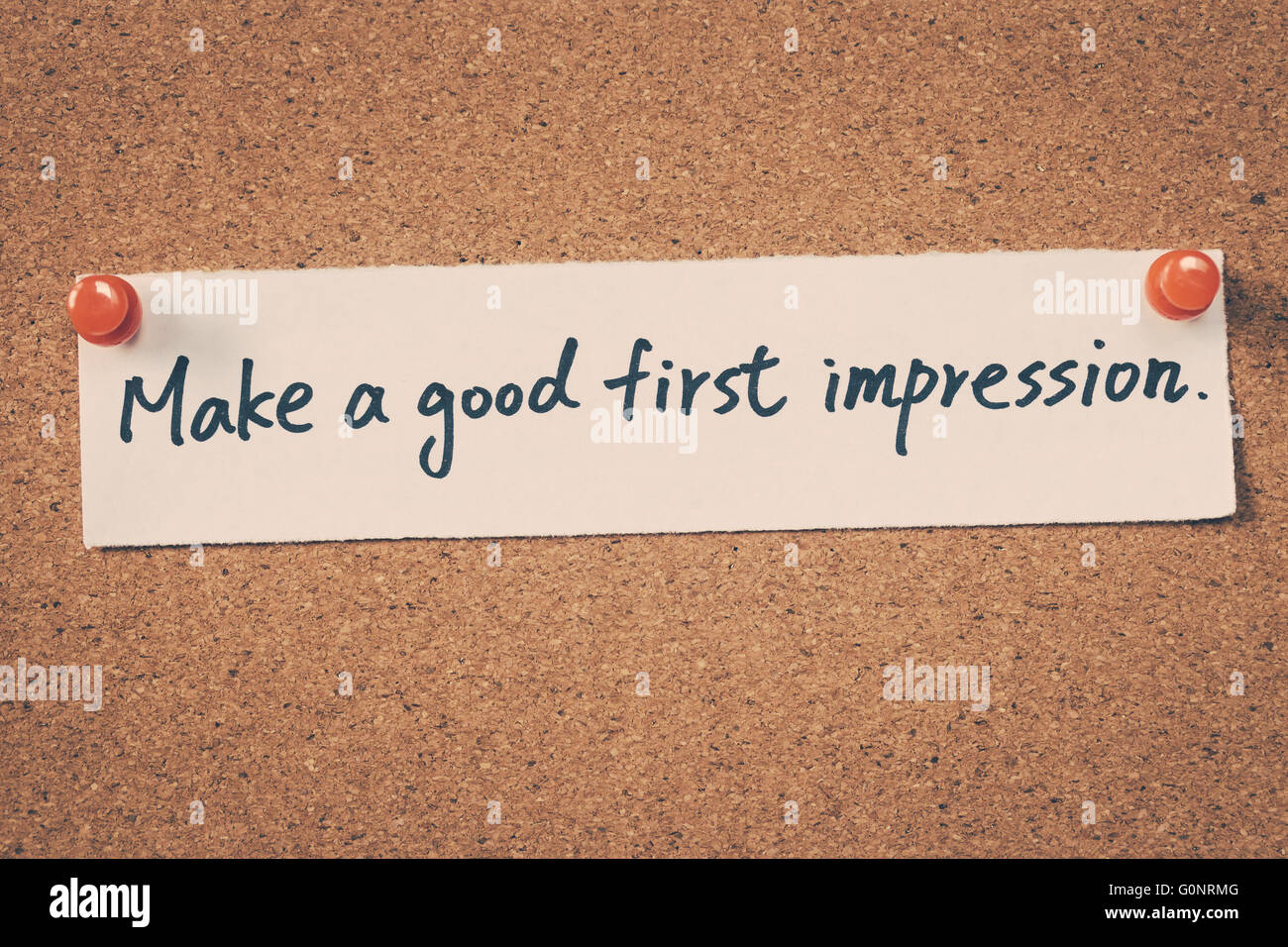Make a good first impression Stock Photo - Alamy