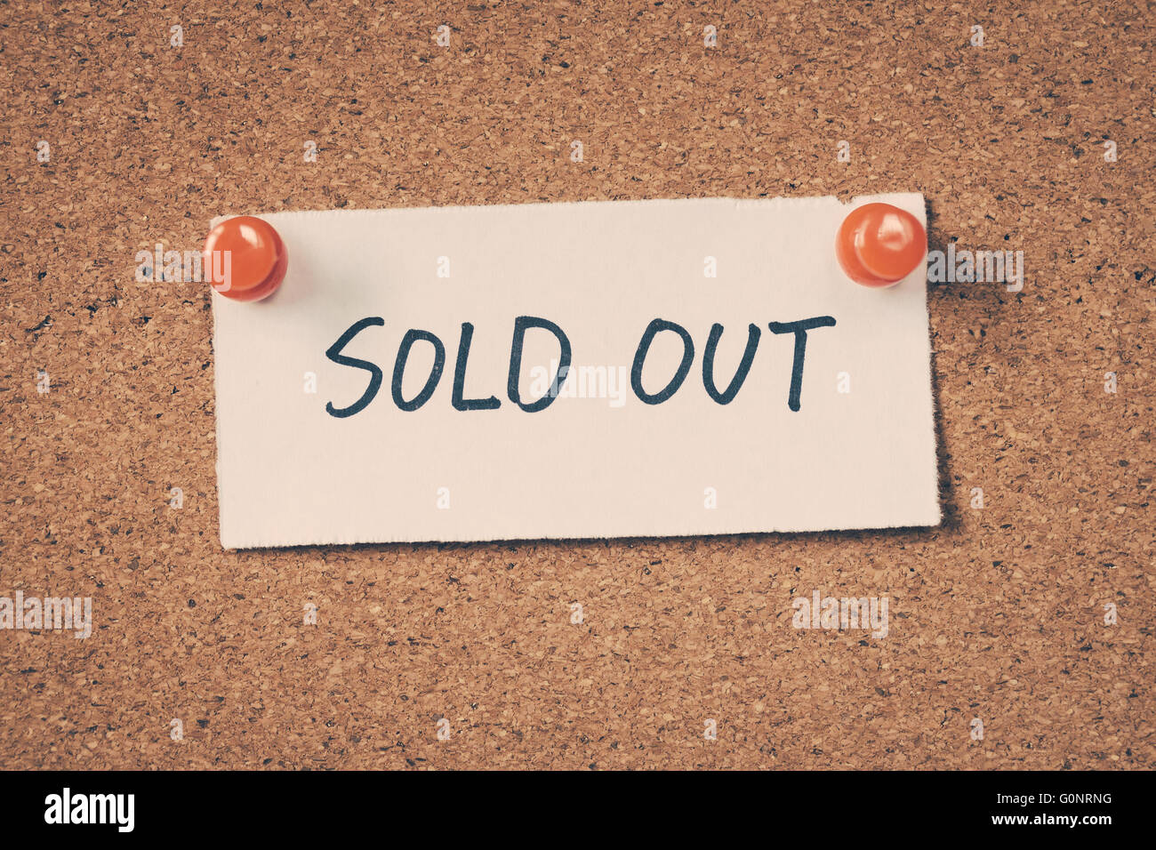 Sold out sign hi-res stock photography and images - Alamy
