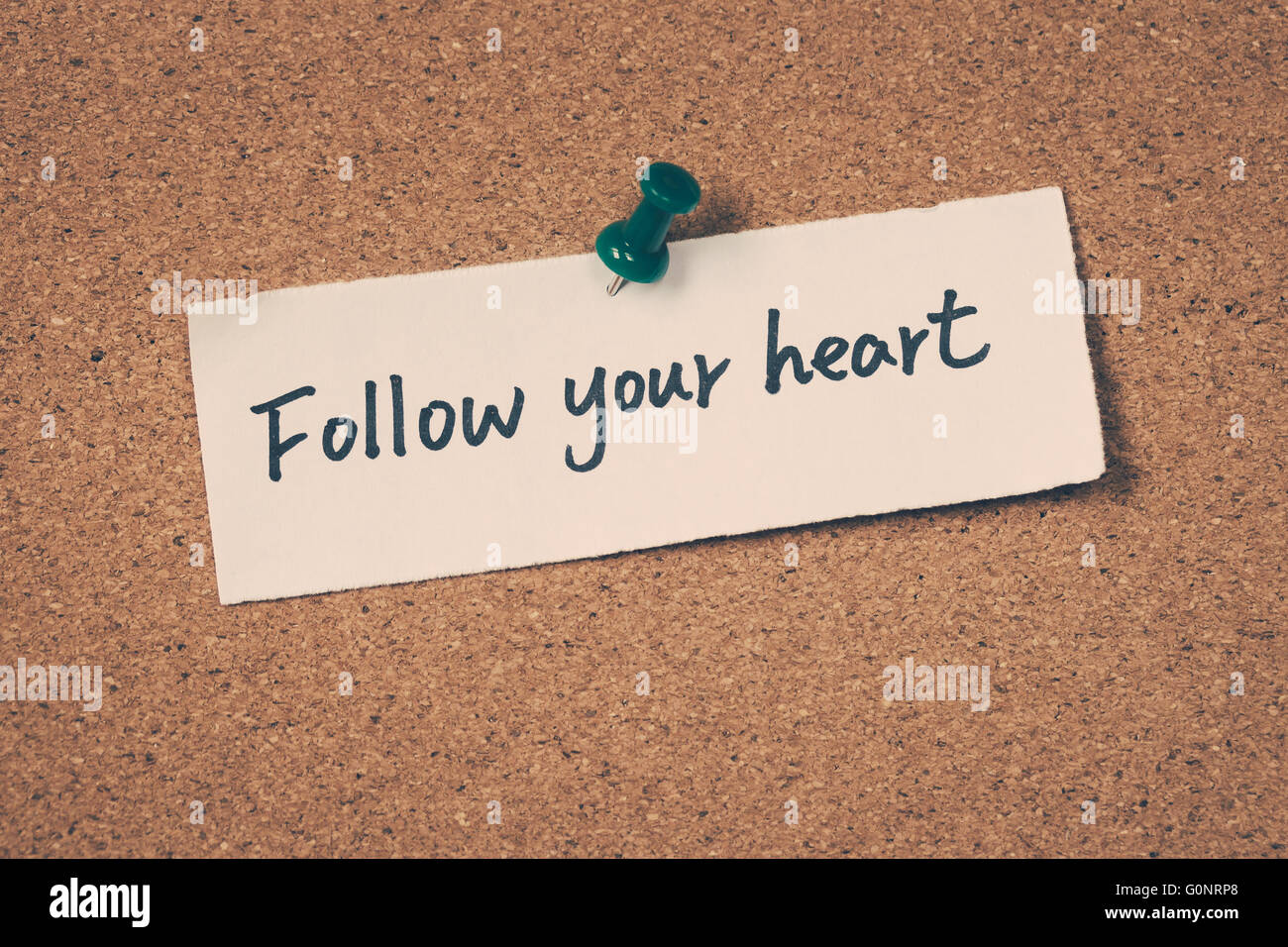 Follow your heart Stock Photo - Alamy