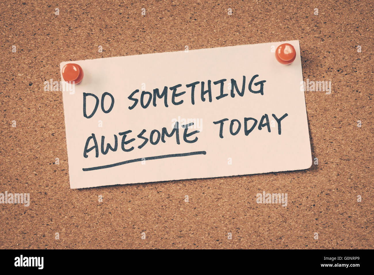 Do something awesome today Stock Photo - Alamy