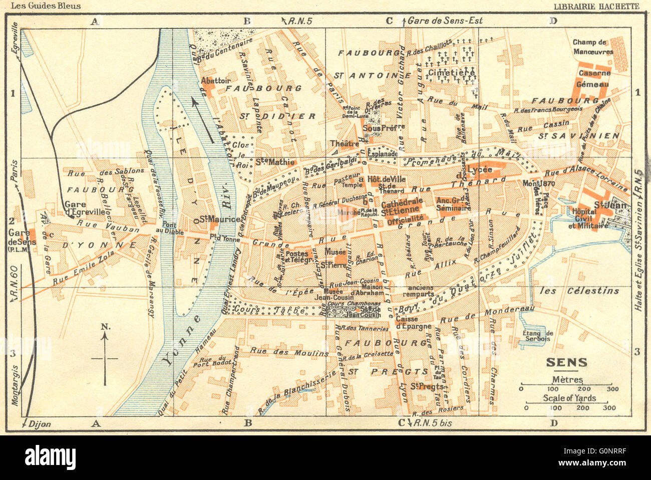 Map of yonne hi-res stock photography and images - Alamy