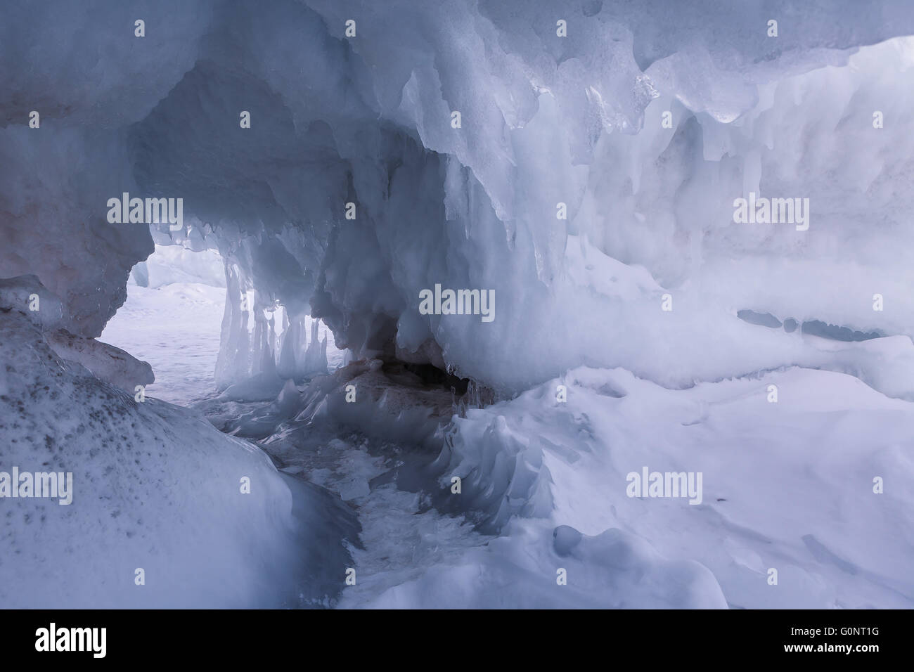 Snow caves of ice Stock Photo - Alamy