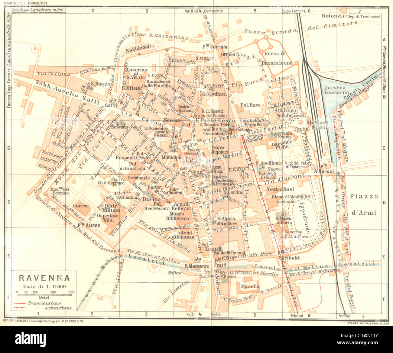 Italy map 20th century ravenna hi-res stock photography and images - Alamy