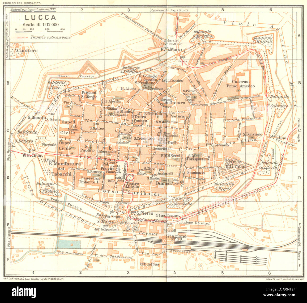 Lucca map hi-res stock photography and images - Alamy