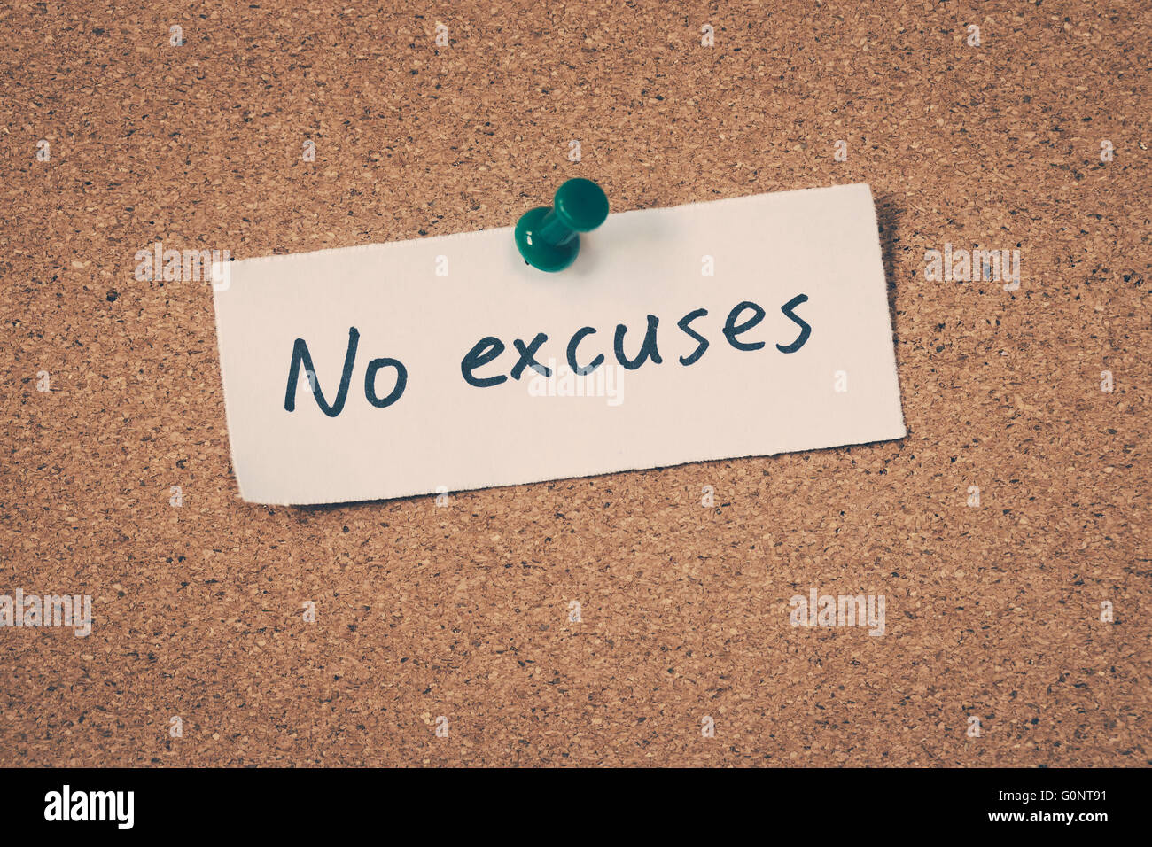 No excuses hi-res stock photography and images - Alamy