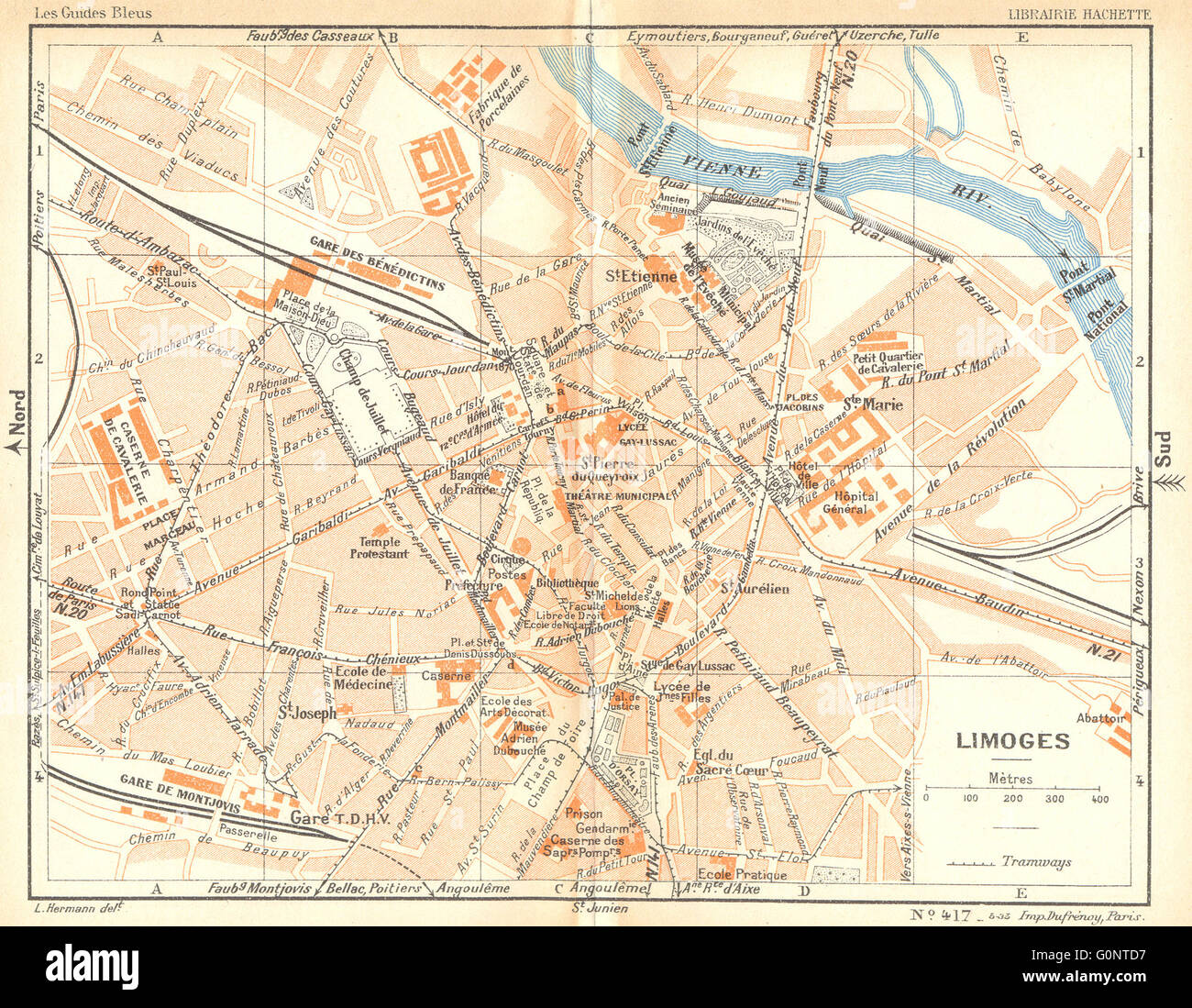Limoges map hi-res stock photography and images - Alamy