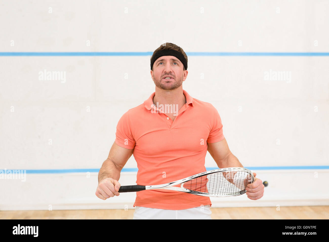 Squash player man hi-res stock photography and images - Alamy