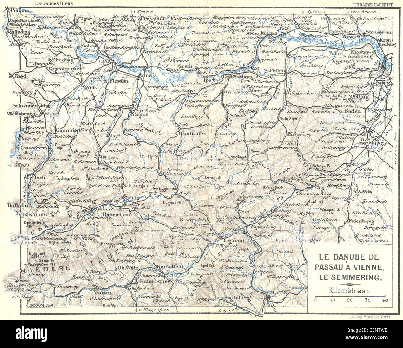 Semmering map hi-res stock photography and images - Alamy